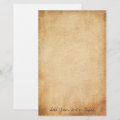 Vintage Stained Stationary Paper 2 | Zazzle