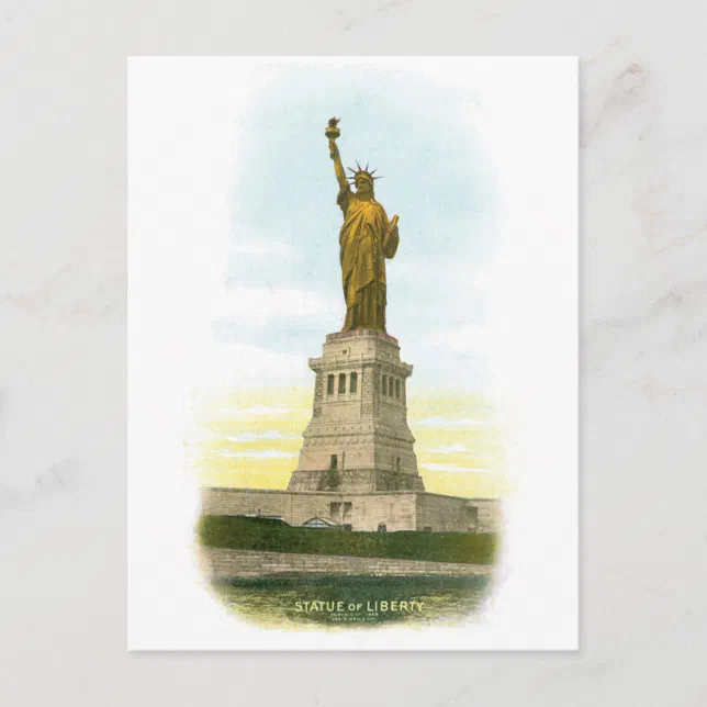 Vintage "Statue of Liberty" Poster Postcard | Zazzle