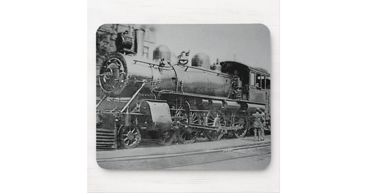 Vintage Steam Engine Railroad Locomotive Mouse Pad | Zazzle