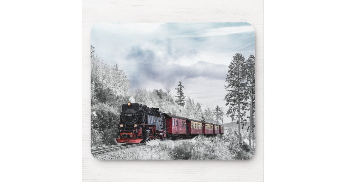 Vintage Steam Engine Train 997243-1 Mouse Pad | Zazzle