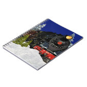 Vintage Steam Locomotive Train in Winter Snow Notebook | Zazzle