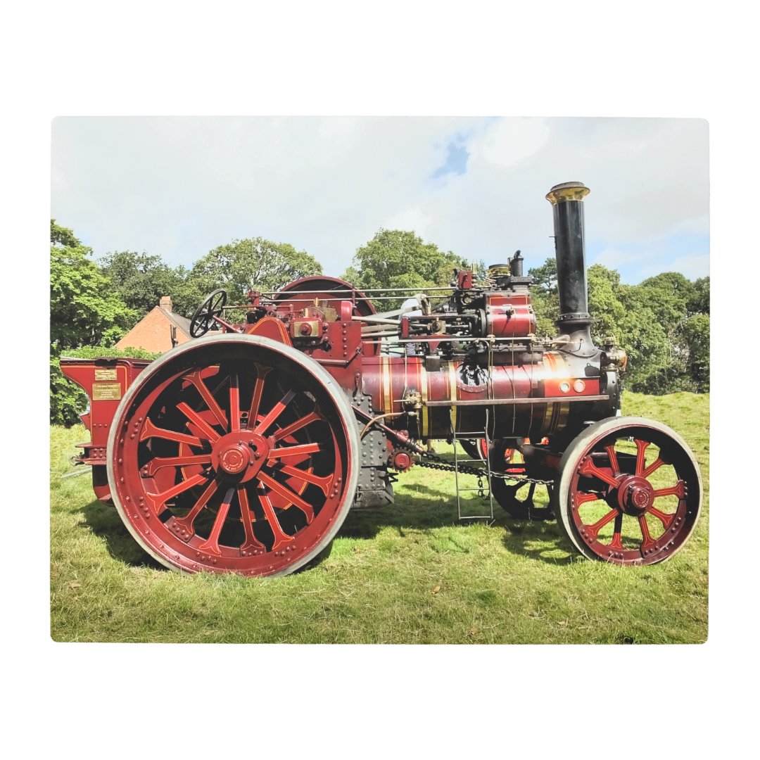 VINTAGE STEAM TRACTION ENGINE METAL PRINT | Zazzle