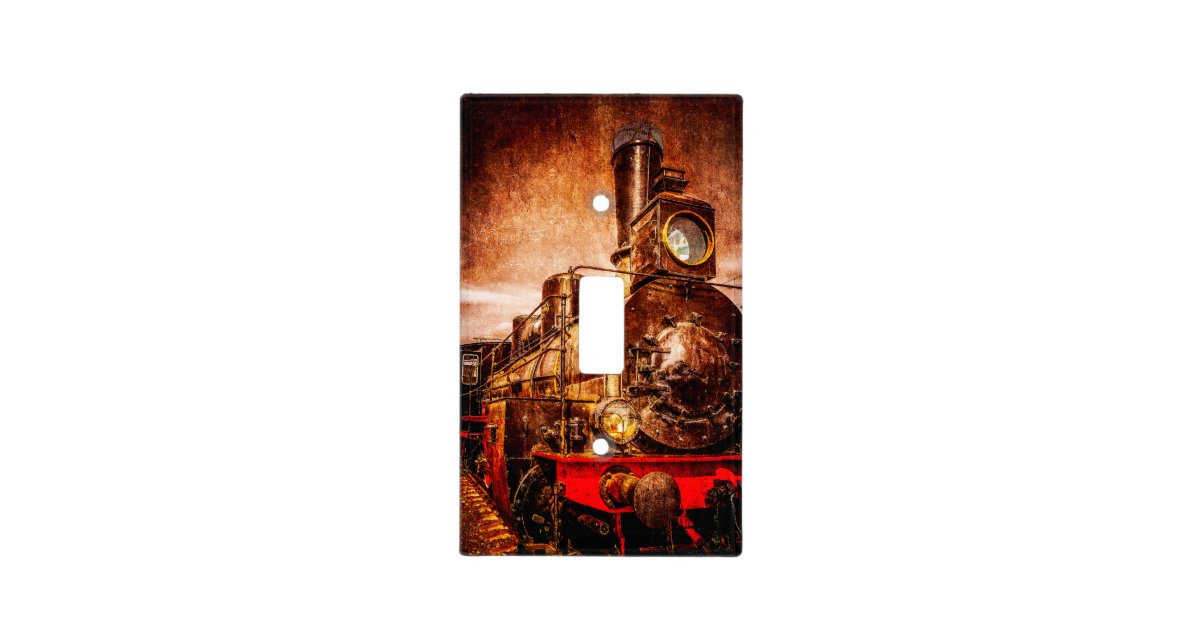 Vintage steam train light switch cover | Zazzle