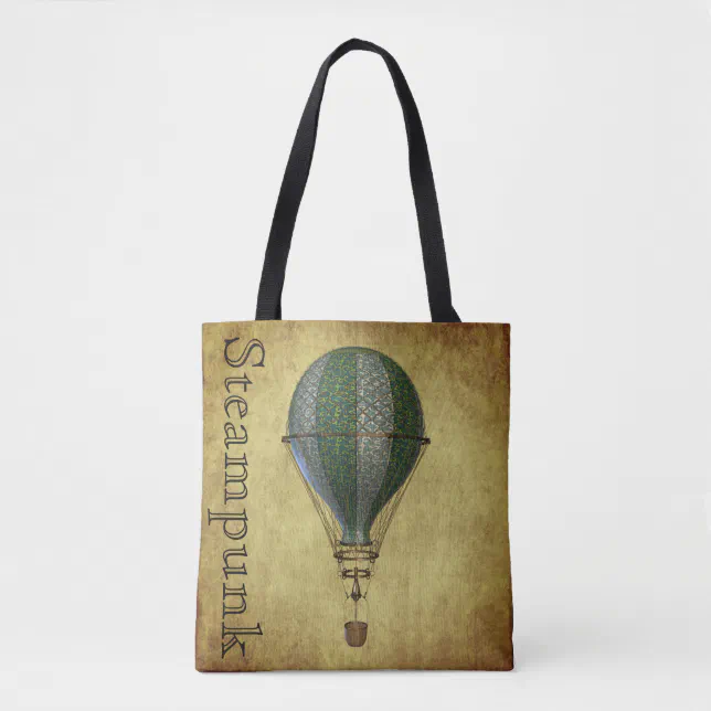Vintage Steampunk Balloon Tote Bag | Zazzle