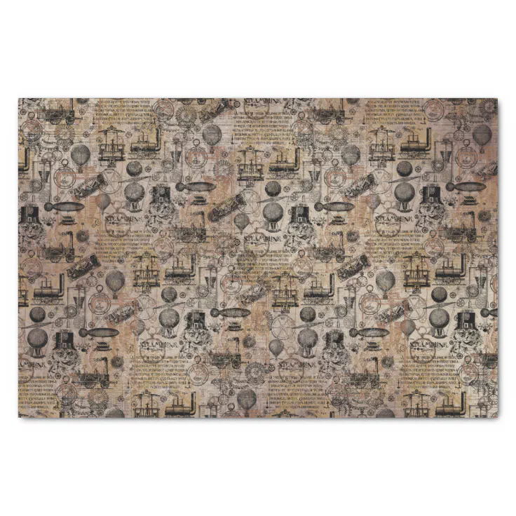 Vintage Steampunk Tissue Paper | Zazzle