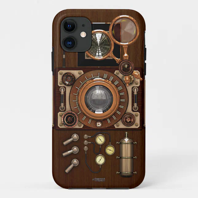 Vintage Steampunk TLR Camera Case-Mate iPhone Case | Zazzle