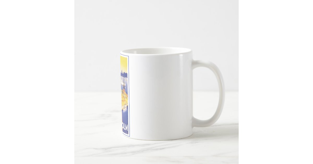Vintage Stockholm Sweden Coffee Mug | Zazzle