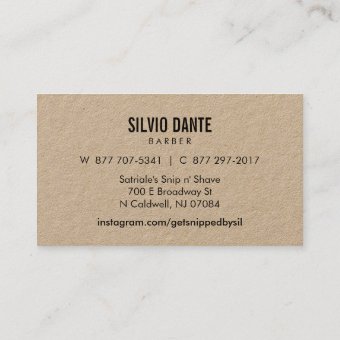 Vintage Straight Razor / Extra Thick Unbleached Business Card | Zazzle