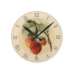 Strawberry Wall Clocks | Zazzle
