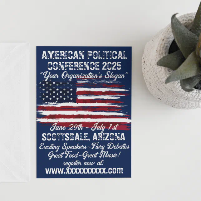 Vintage-Style American Political Conference Invitation | Zazzle