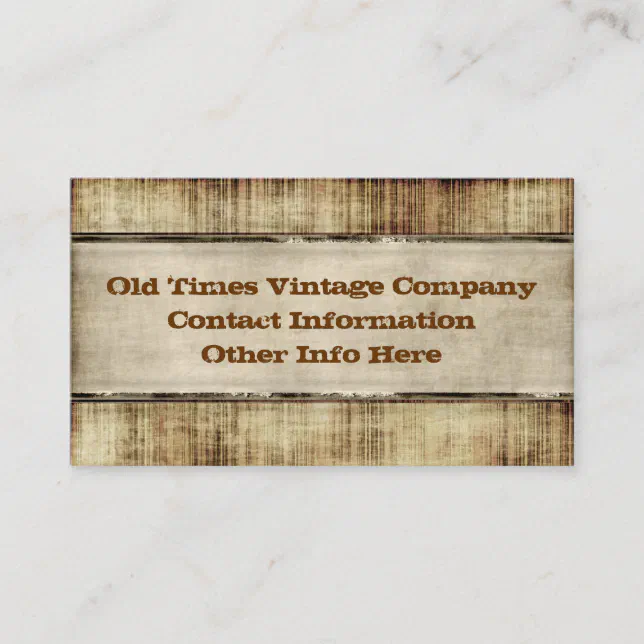 Vintage Style Business Cards | Zazzle