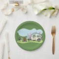 Vintage Style Camper Paper Plates | Zazzle