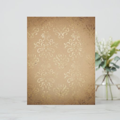 Vintage Style Damask Scrapbook Paper | Zazzle