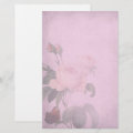 Vintage Style Dusky Pink Rose Writing Paper | Zazzle
