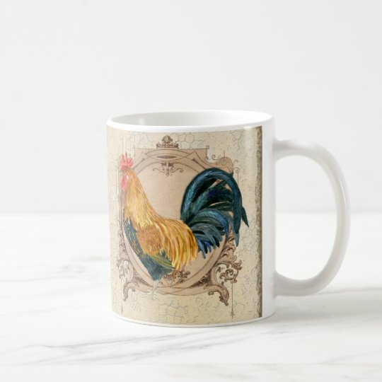 Vintage Style French Country Rustic Barn Rooster Coffee Mug | Zazzle.com