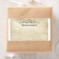 Vintage Style Old Parchment Add Your Name Label | Zazzle