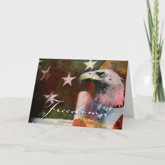 Vintage Style Patriotic Greeting Card | Zazzle.com