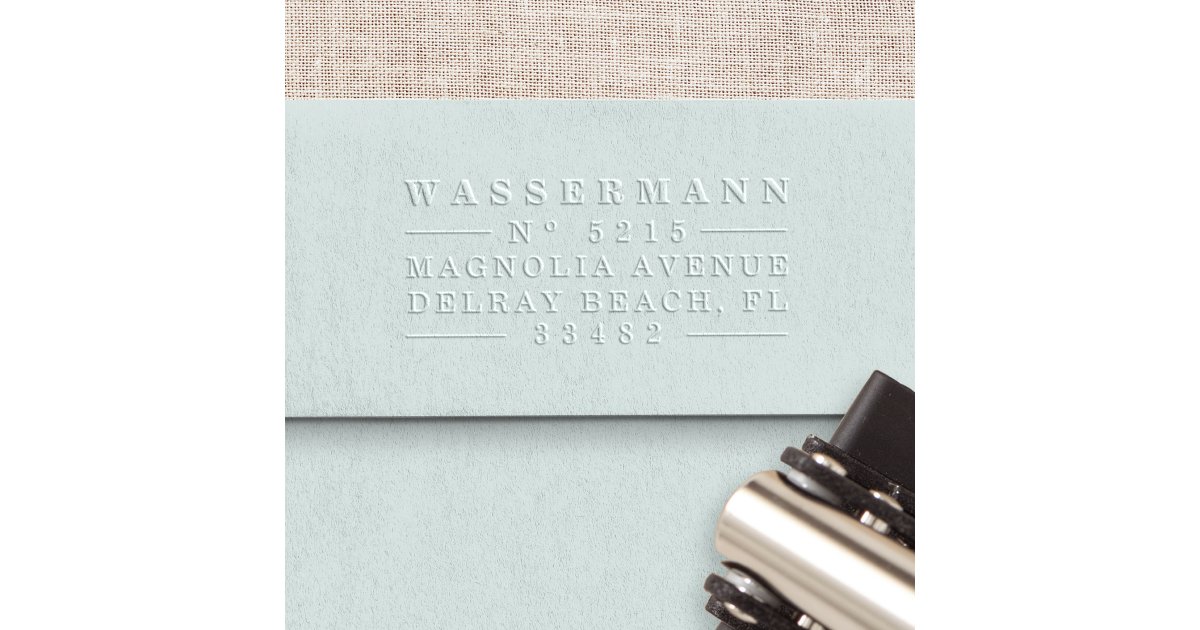 Vintage Style Return Address Embosser | Zazzle