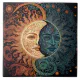 Vintage Style Sun and Moon Ceramic Tile | Zazzle