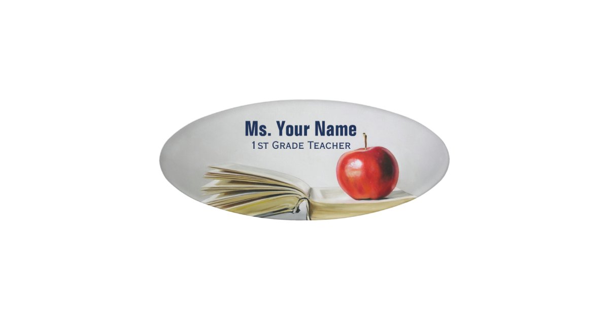 Vintage Style Teacher Name Tag Zazzle vintage-style-teacher-name-tag-zazzle