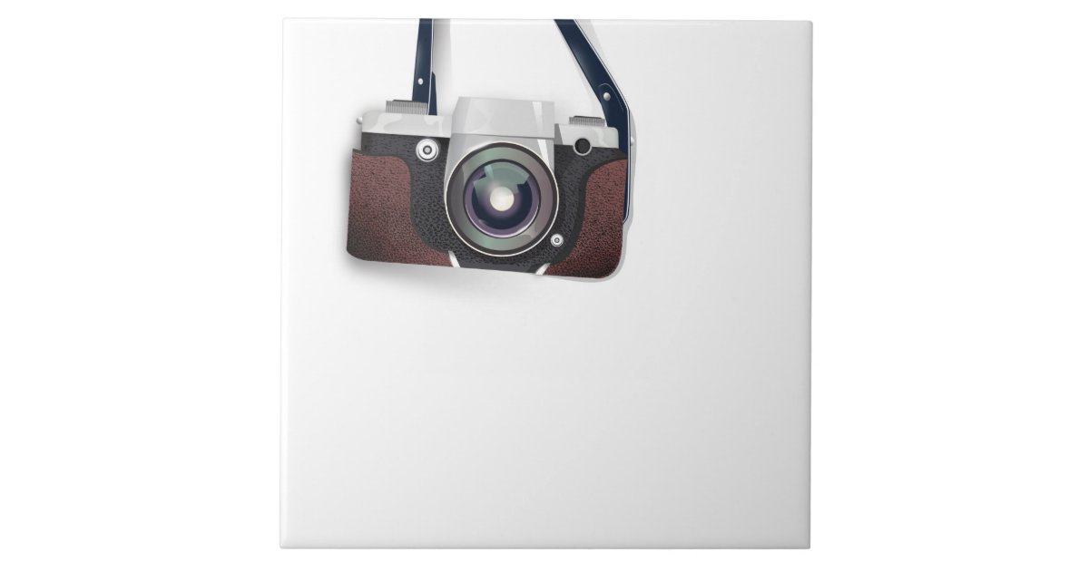 Vintage Style Vintage camera Ceramic Tile | Zazzle