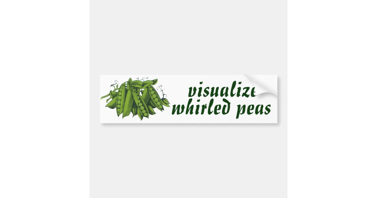 Vintage Sugar Snap Peas, Healthy Food Vegetables Bumper Sticker | Zazzle