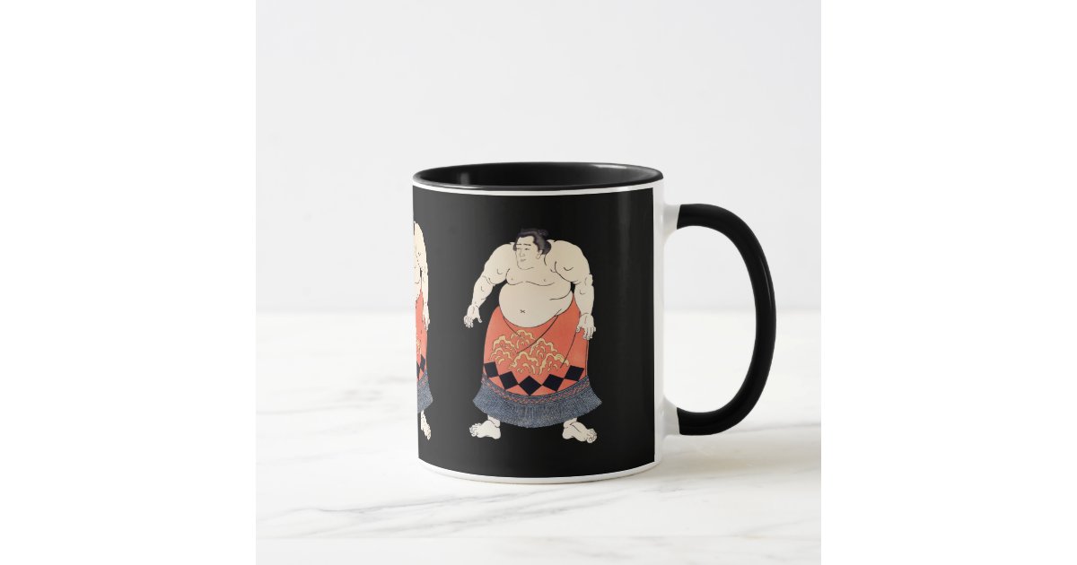 Vintage Sumo Wrestler Mug | Zazzle