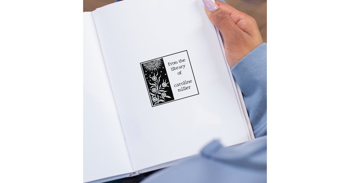 Vintage Sun and Flowers From the Library Of Rubber Stamp | Zazzle