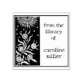 Vintage Sun and Flowers From the Library Of Rubber Stamp | Zazzle