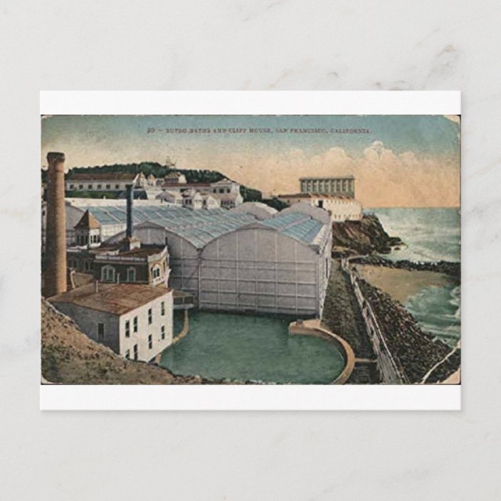 Vintage Sutro Baths Cliff House Postcard | Zazzle.com