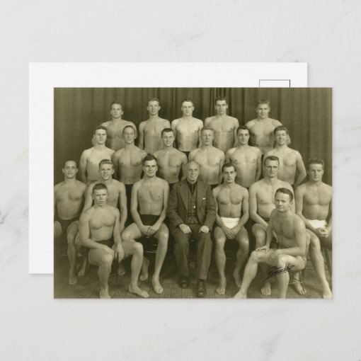 Vintage Swimmers Postcard | Zazzle