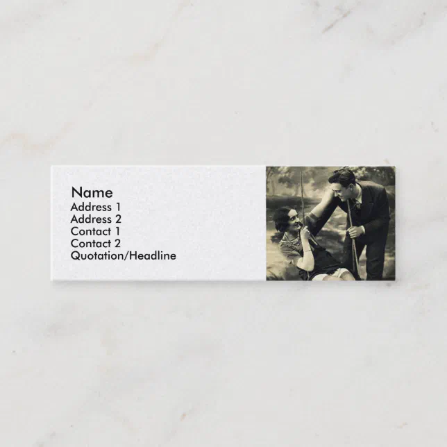 Vintage Swing Calling Card | Zazzle