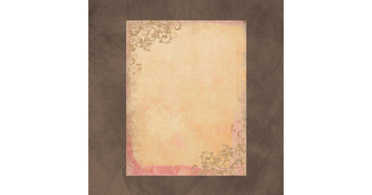 Vintage Swirly Scrapbook Paper | Zazzle