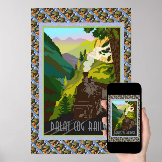 Vintage Swiss Poster Dalat Cog Railway | Zazzle
