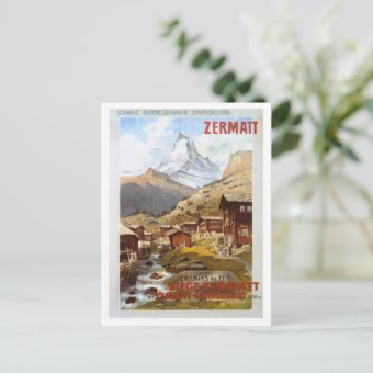 Vintage Switzerland - Postcard | Zazzle