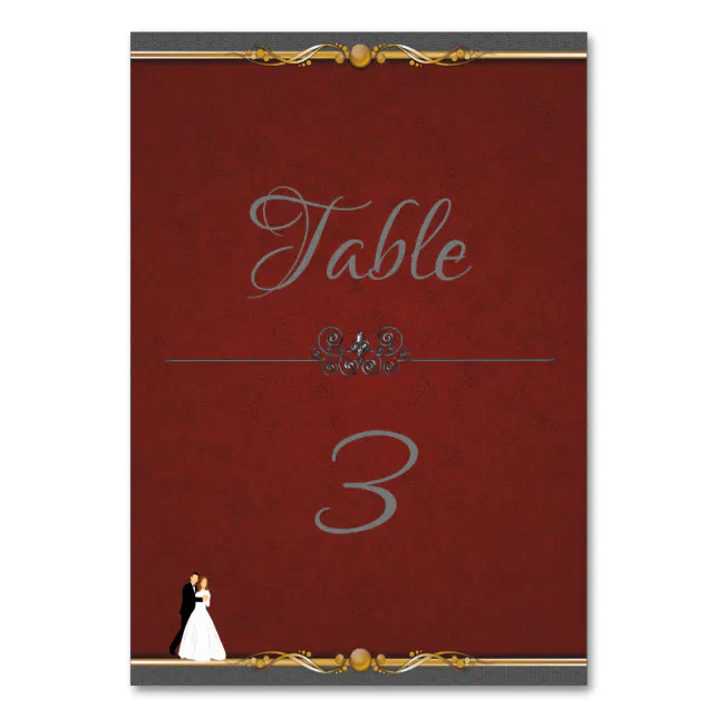 Vintage Table Number | Zazzle