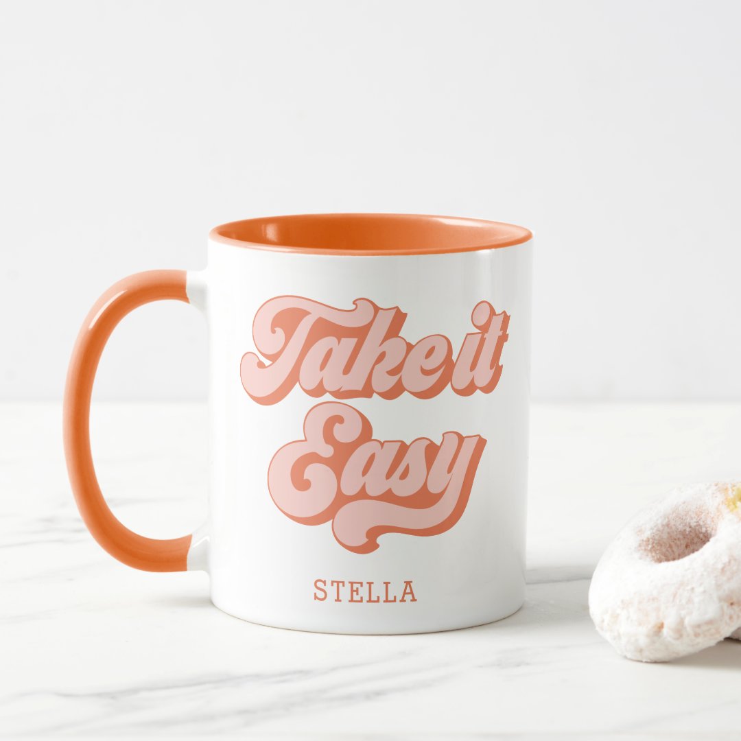 Vintage Take It Easy retro style Mug | Zazzle