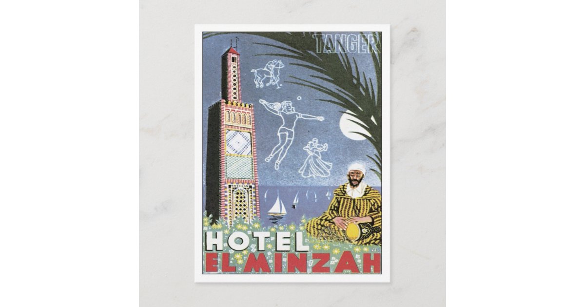 Vintage Tangier Morocco Postcard | Zazzle