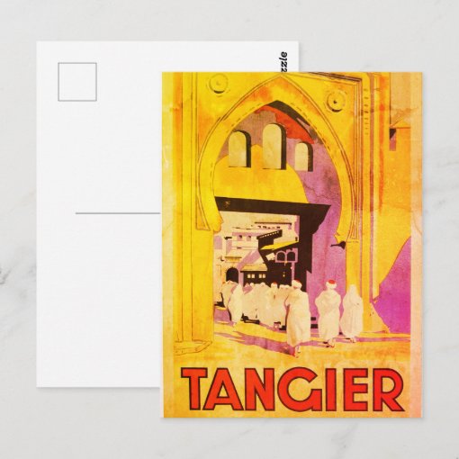 Vintage Tangier Travel Postcard | Zazzle