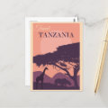 Vintage Tanzania Africa African Travel Postcard | Zazzle