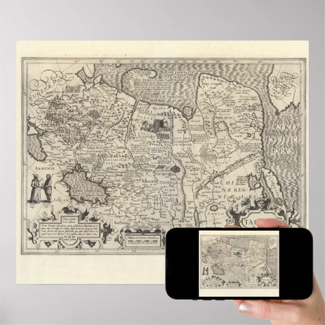Vintage Tartary Map Poster | Zazzle