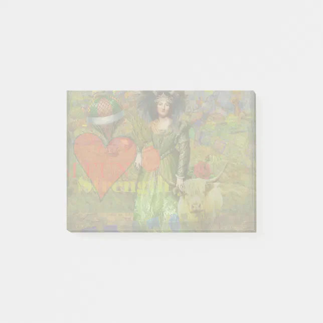 Vintage Taurus Fantasy Gothic Art Post-it Notes | Zazzle