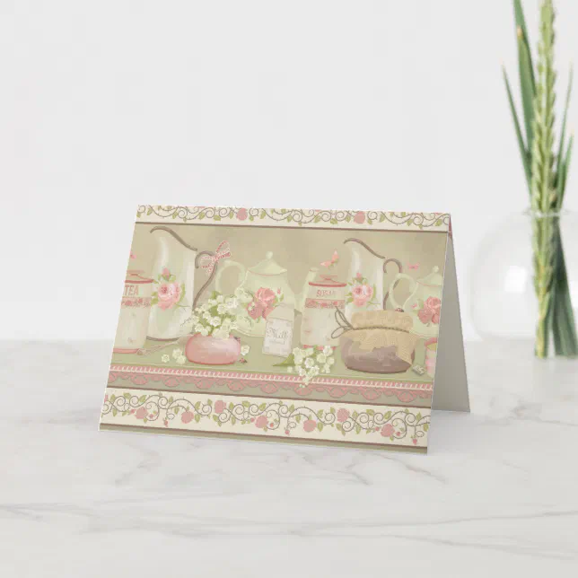 Vintage Tea Mother's Day Card | Zazzle