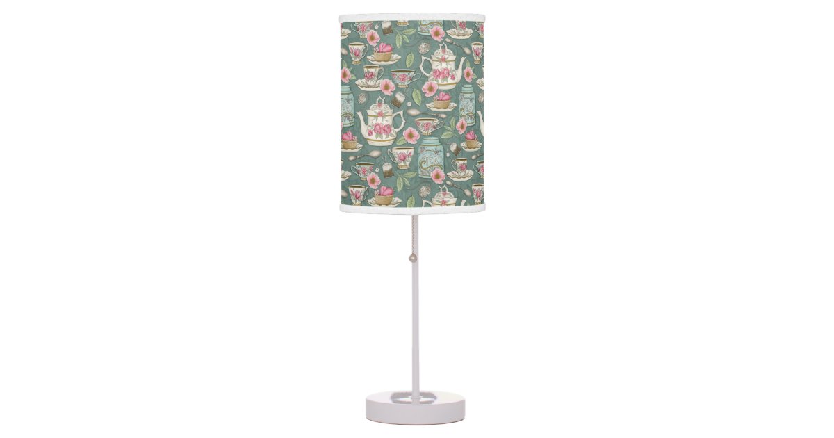 Vintage Tea Party Table Lamp | Zazzle