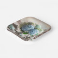 Vintage Tea Time Blue Hydrangea Flower Paper Plates | Zazzle