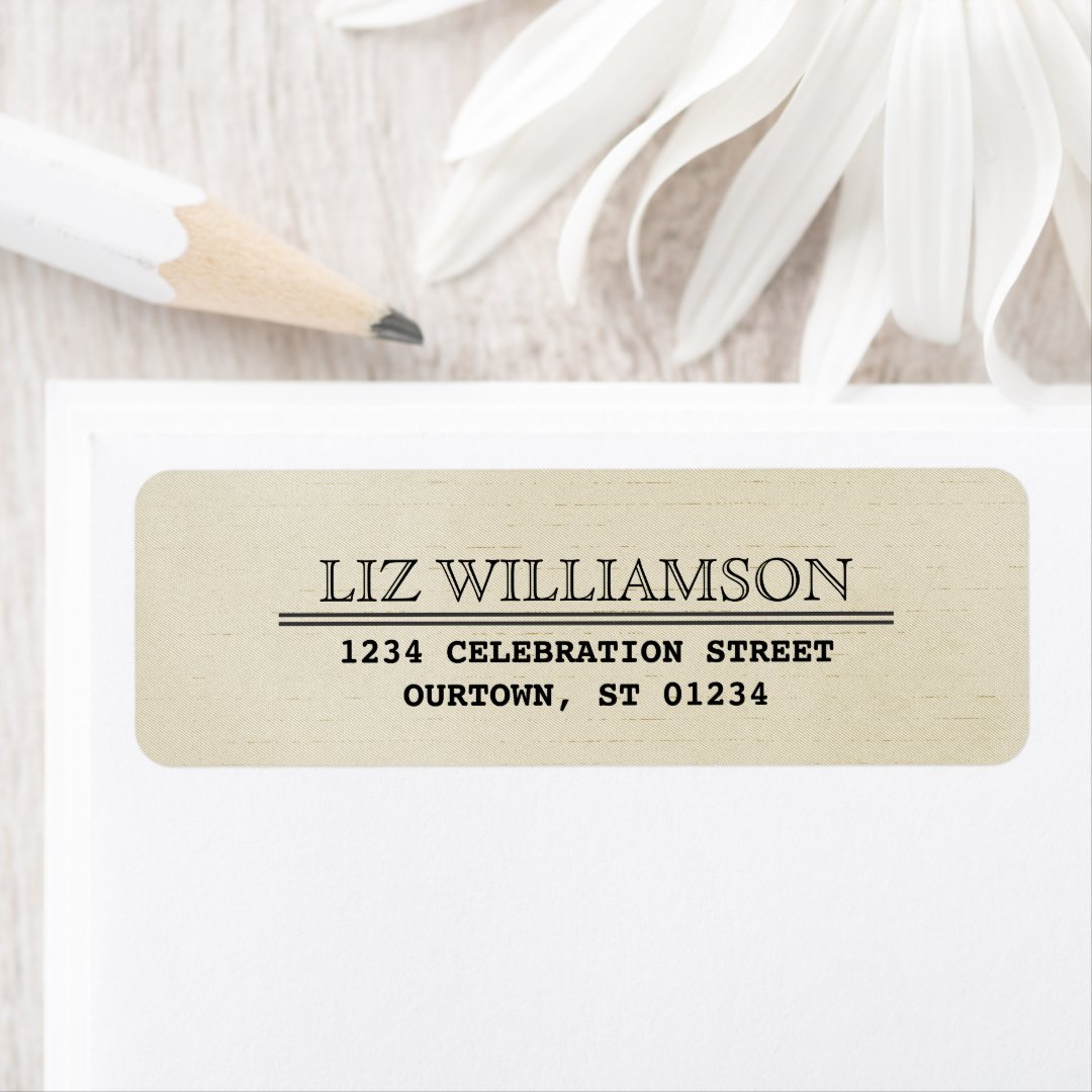 Vintage Telegram Style Address Label | Zazzle