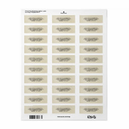 Vintage Telegram Style Address Label | Zazzle