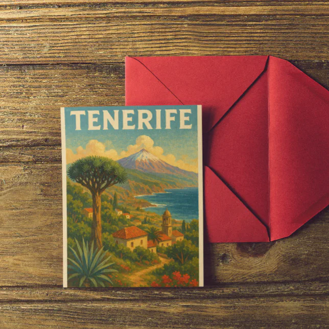 Vintage Tenerife Canary Islands Landscape Postcard | Zazzle