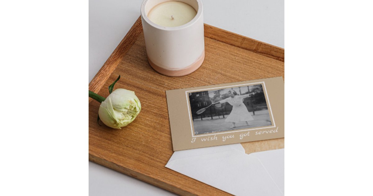 Vintage Tennis Birthday – Funny Wimbledon Card | Zazzle