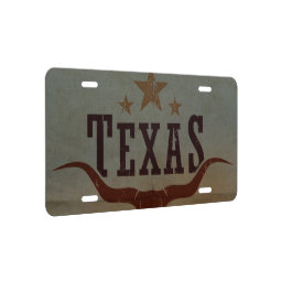 Vintage Texas Cowboy License Plate | Zazzle